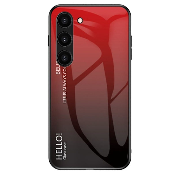 Stöttåligt mobilskal för Samsung Galaxy S23 Plus - Gradient Röd Svart ...