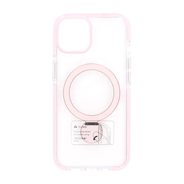 Pindun 360° Roterende Stativ Magnetisk Cover til iPhone 14/13 Pink | CDON