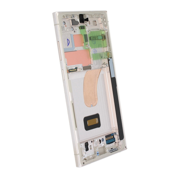 Samsung Galaxy S23 Ultra Skärm med LCD Display - Kräm | CDON