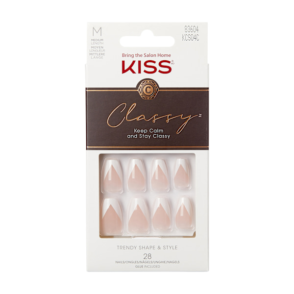 Sztuczne paznokcie tipsy Classy Nails French M KCSO4C KISS 1szt. | CDON