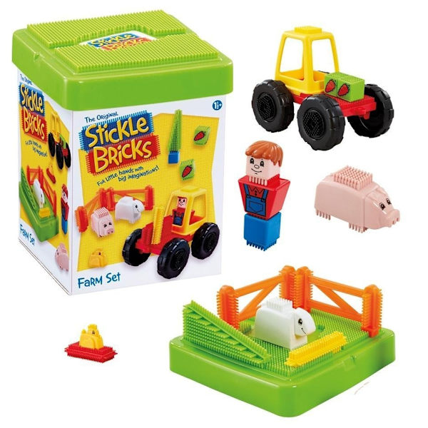 Stickle Bricks Farm Set Førskole Bygge leketøy. Fra 18mån+ | CDON