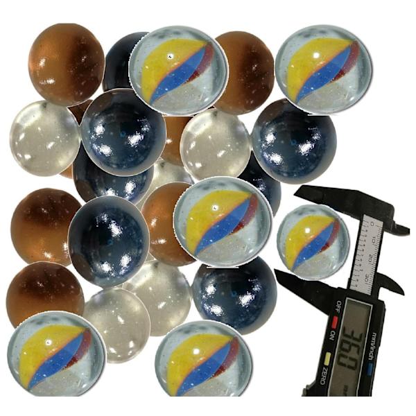 18st/1100g+ Stora Puttekulor / Glas Kulor / Spelkulor . 36mm | CDON