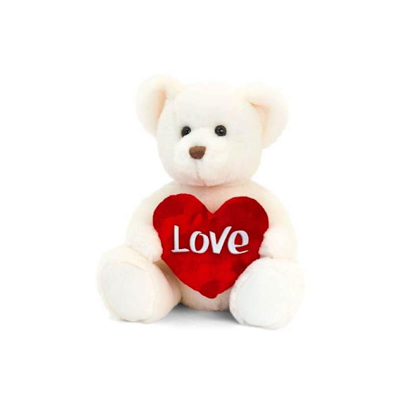 Stort kosedyr. Hjerte med brodert Love! 30CM | CDON