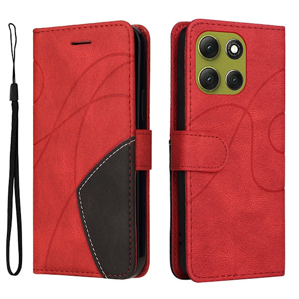 Texturerat läder Motorola Moto G86 / Motorola Moto G86 Power fodral med ...