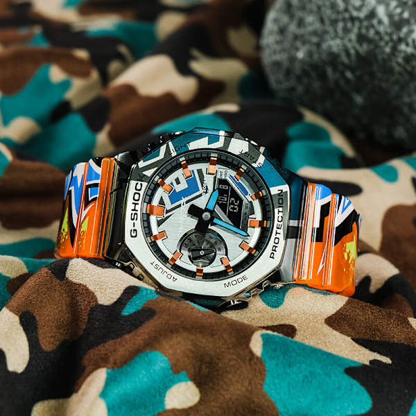 CASIO Stötsäker och vattentät sportklocka med streetgraffitidesign | CDON