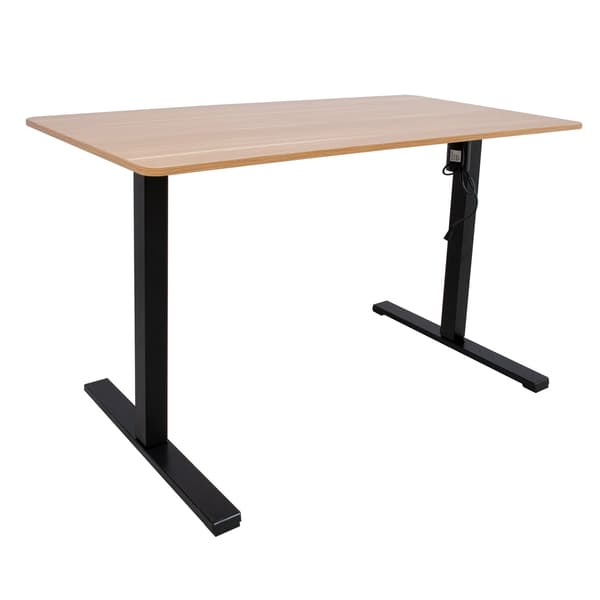 Työpöytä ERGO OPTIMAL 120x60x71-116 cm Tammi Musta Säädettävä | CDON