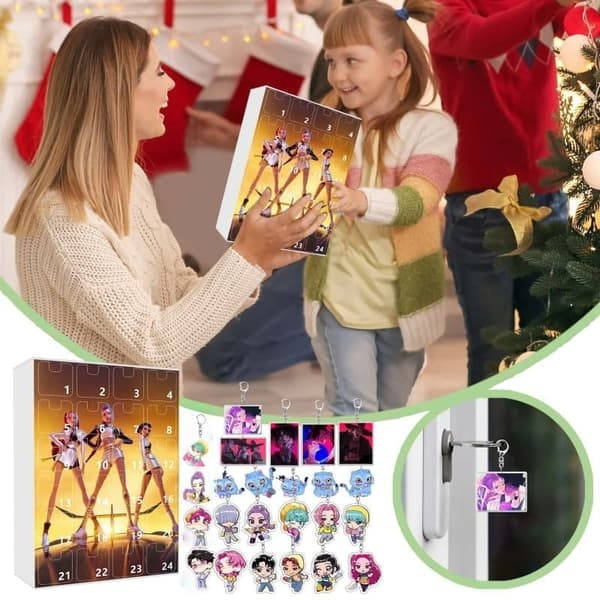 K-Pop Demon Hunters Adventskalender 2025 – 24 Nyckelringar | CDON