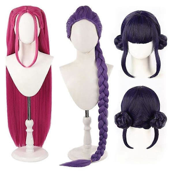 Demon Hunters Kostym Rumi Peruk Rumi Cosplay Peruk Anime Zoey Mira ...