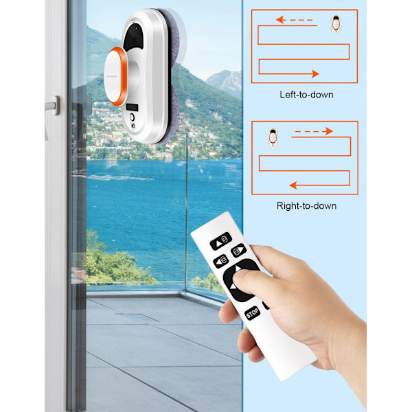 [7/10 Kunto] LIECTROUX HCR-09 Ikkunanpesurobotti - 2800Pa imuteho, UPS ...