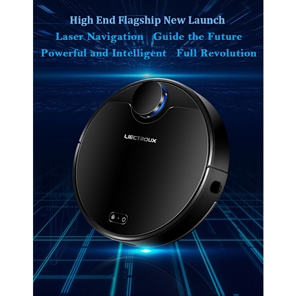 LIECTROUX ZK901 Robotdammsugare - 70 % ny (begagnad) - 6500Pa, automatisk moppning, smart ...
