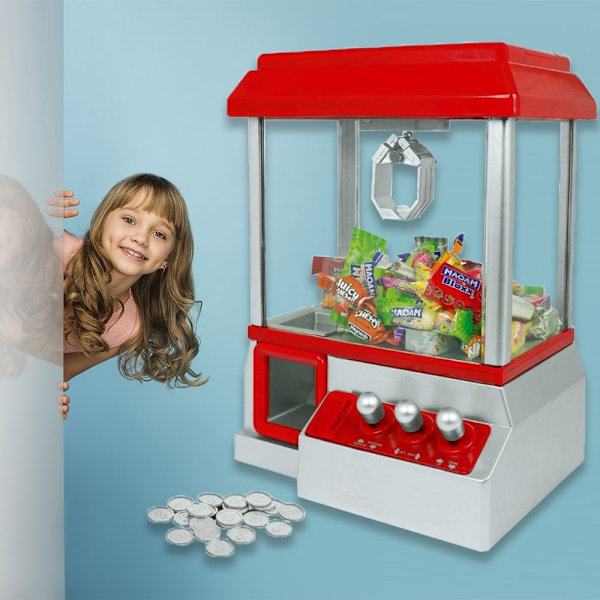 Godterimaskin m/gripeklo, lys & lyd – Candy Grabber | CDON