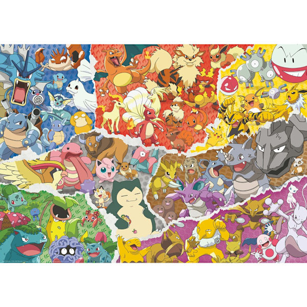 Pokemon Puzzle 1000 Pieces - Hauskaa kaiken ikäisille, loistava koko ...