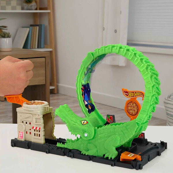 Gator Loop Attack -leikkisetti Hot Wheels -autoille ja -radoille | CDON