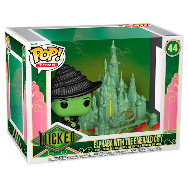 Wicked Elphaba Pop Figur med Emerald City Display | CDON