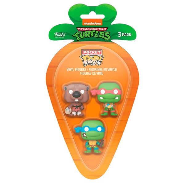 Ninja Turtles Pocket POP Figurer Set: Splinter, Leonardo, Raphael | CDON