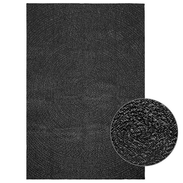vidaXL Teppe ZIZUR antrasitt 140x200cm juteutseende innendørs&utendørs ...