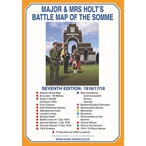 Major & Mrs Holt's Battle Map of The Somme (Map) | CDON