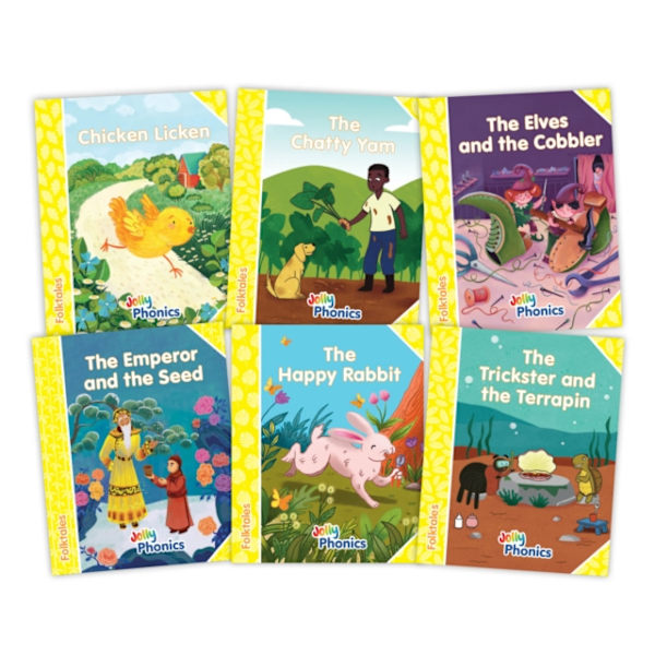 Jolly Phonics Folktales Yellow Readers (Level 2) Complete Set (1-6) | CDON