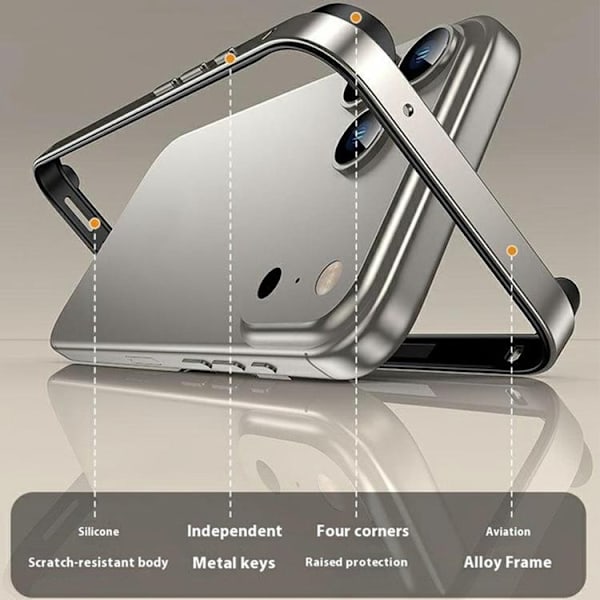 iPhone 17 Pro Mobilskal Hollow Metal Bumper | CDON