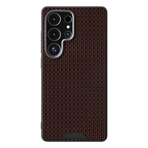 ABEEL Samsung Galaxy S25 Ultra Skal MagSafe Texturerad Kaffe | CDON