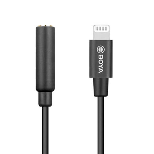 BOYA Mikrofonadapter Lightning - 3.5mm BY-K3 Hane - Hona TRRS | CDON
