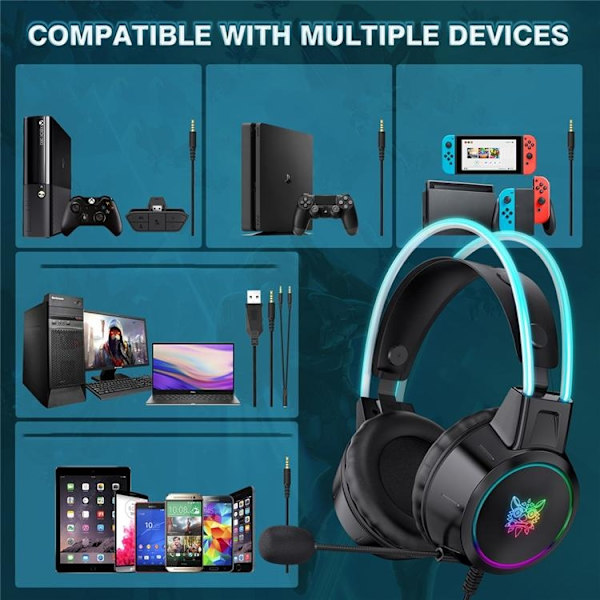 ONIKUMA Over-Ear Gaming Hörlurar Trådbundna 3.5mm X15 Pro | CDON