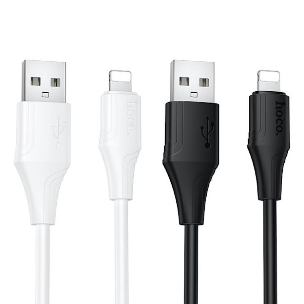 HOCO USB-A till Lightning Kabel 2.4A 1m Silikon X124 - Svart | CDON