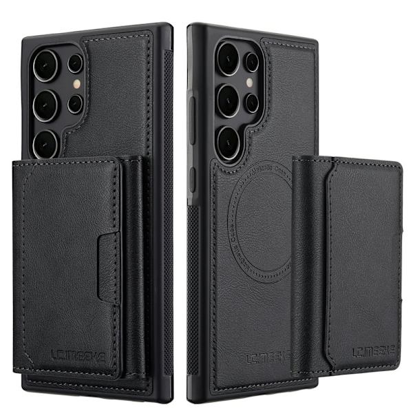 LC.IMEEKE L5 Fodral för Samsung Galaxy S22 Ultra 5G - Äkta läder - Svart | CDON