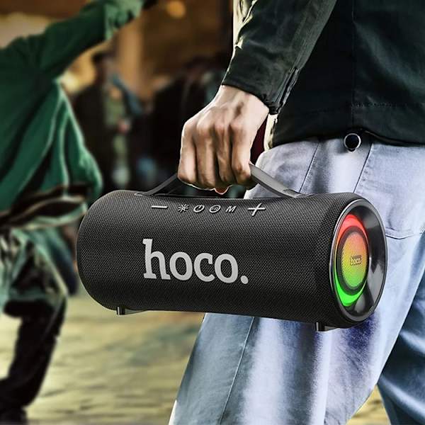 Hoco Högtalare Bluetooth LED 2 x 20W 4h HA10 - Svart | CDON