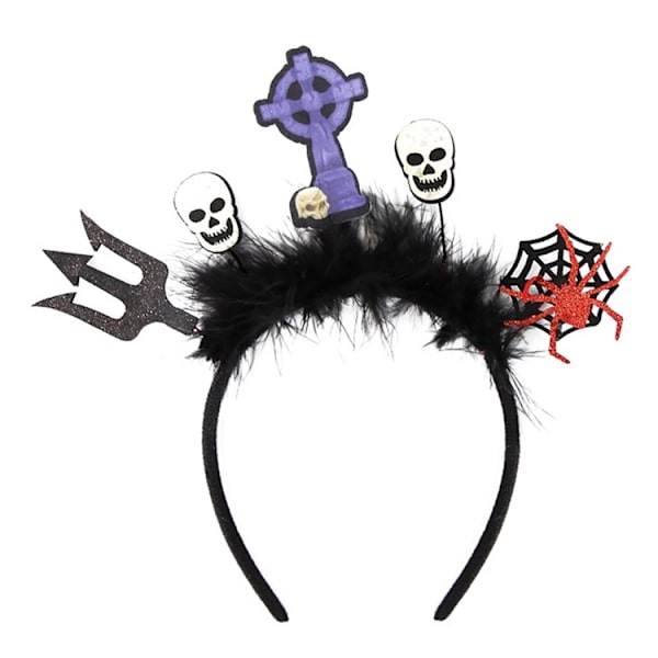 Halloween Hårband Pumpa Spindel Skelett - Trudd+Spindel | CDON