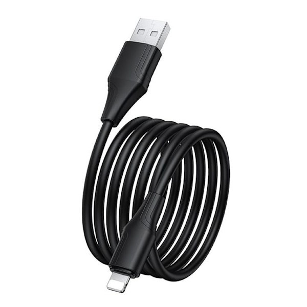 HOCO USB-A till Lightning Kabel 2.4A 1m Silikon X124 - Svart | CDON