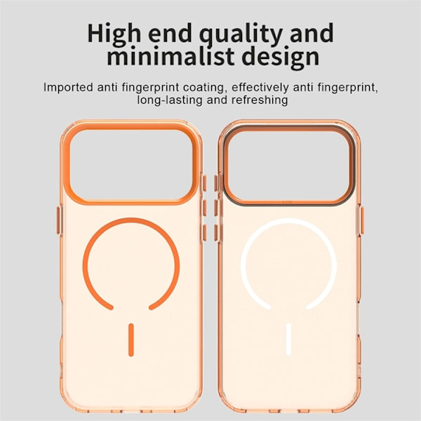 iPhone 17 Pro Mobilskal MagSafe C-shaped Candy Color - Orange | CDON