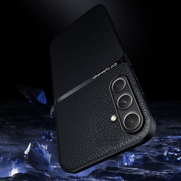 Litchi Samsung Galaxy A35 5G Skal TPU + Konstläder - Röd | CDON