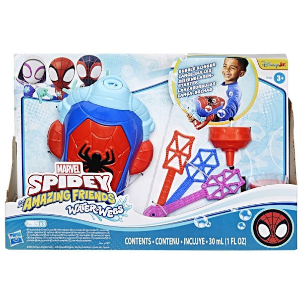 MARVEL Spidey And His Amazing Friends Water-Webs Bubble Slinger | CDON
