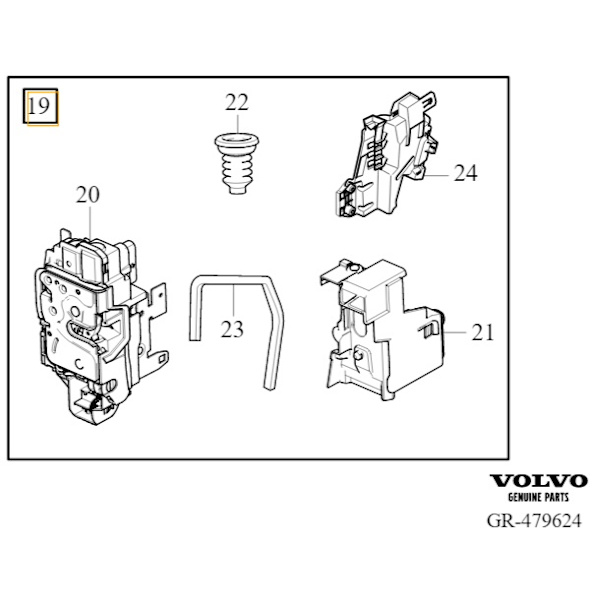 VOLVO XC90 II vasemmanpuoleinen takaluukun lukko kpl OE 32310872 | CDON