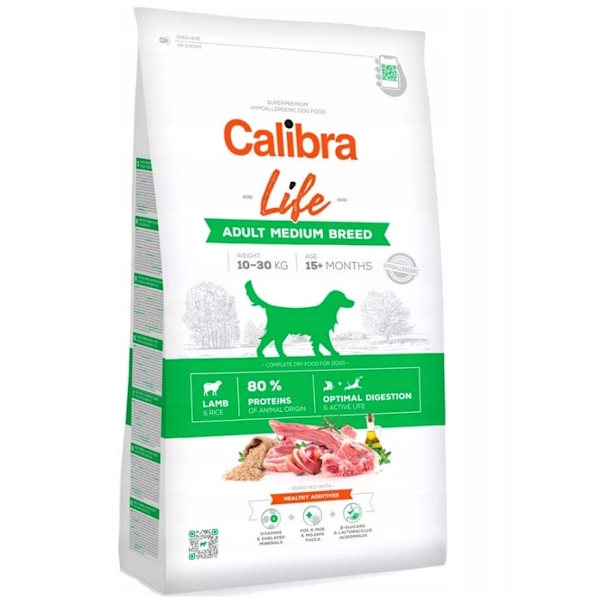 CALIBRA LIFE Vuxen mellanras lamm 12 kg | CDON