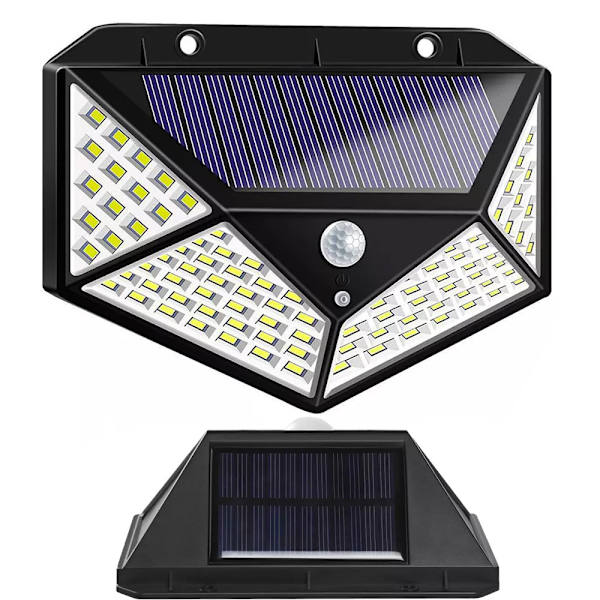 100 LED solcellslampa med skymningssensor | CDON