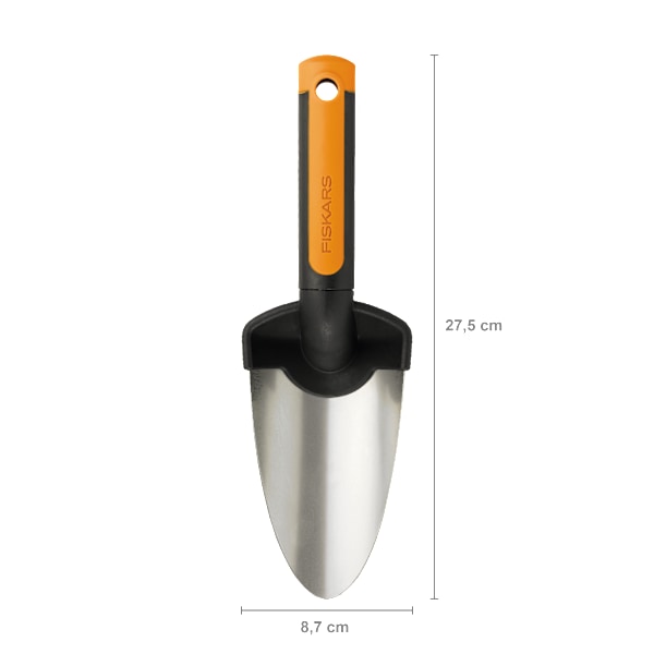 FISKARS PREMIUM Liten trädgårdsspade för plantering, omplantering av ...