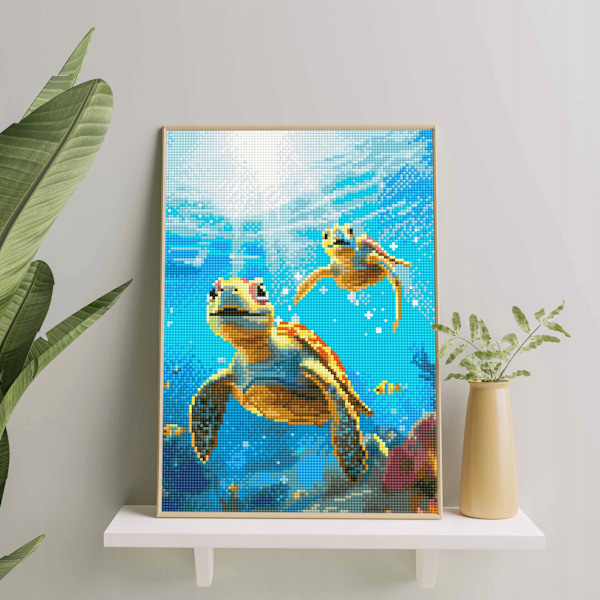 DIAMANTMÅLNING 5D med RAM Diamantbroderi 30x40 Mosaik För Barn Oh Art ...