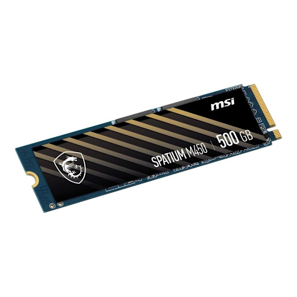 MSI SPATIUM M450 V1 SSD 500 Gt PCIe 4.0 NVMe 1.4 M.2 2280 (3000/2000 Mt ...