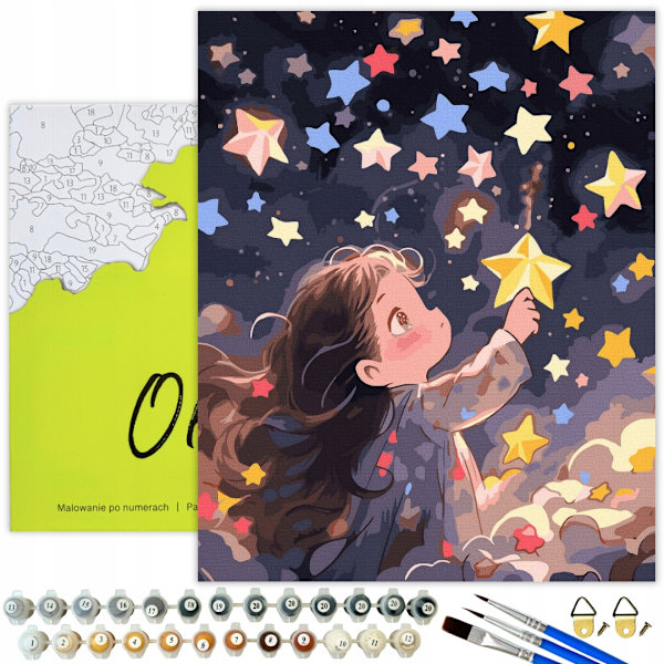 MÅLA EFTER SIFFROR För Barn Tavla Måla Efter Siffror med Ram Oh Art! | CDON