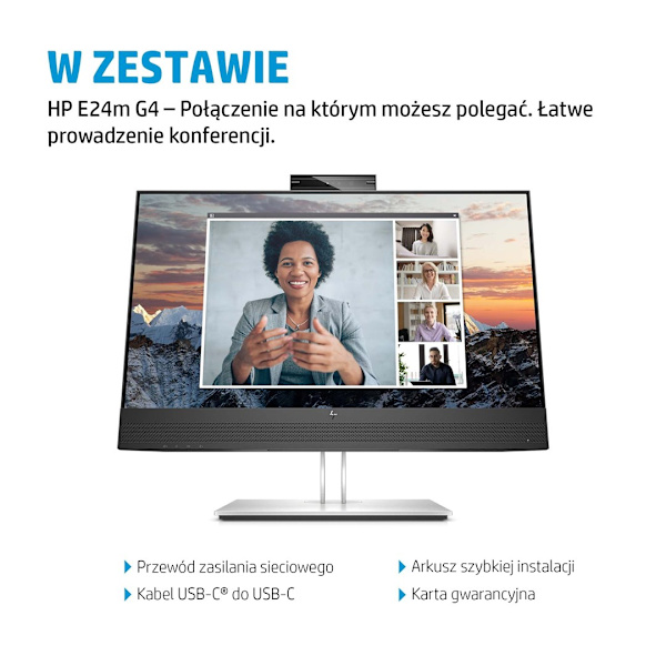 HP LED-skärm 23,8” E24M G4 (40Z32AA) | CDON