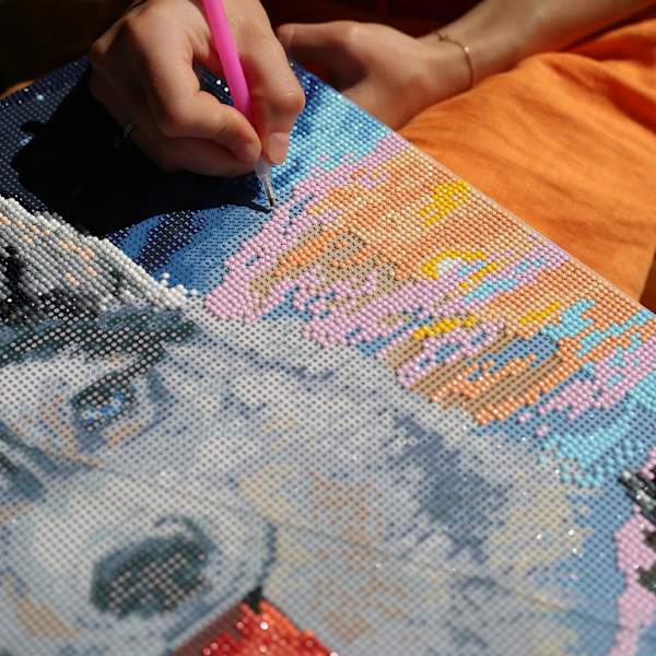 DIAMANTMÅLNING 5D med RAM Diamantbroderi 30x40 Mosaik För Barn Oh Art ...