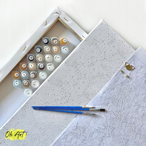 MÅLA EFTER SIFFROR För Barn Tavla Måla Efter Siffror med Ram Oh Art! | CDON