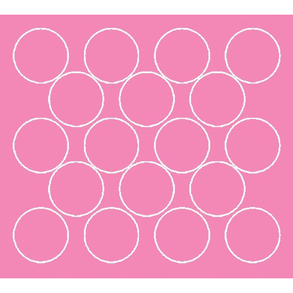 Cirkelklistermärken 10 cm cirkelklistermärken prickar 18 bitar rosa ...