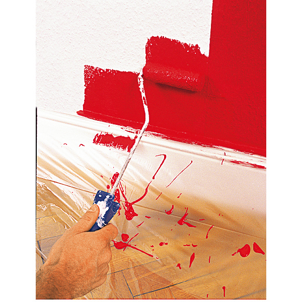 Tesa maskeringsfolie för möbler, väggar och färgskydd med tejp 25m x ...