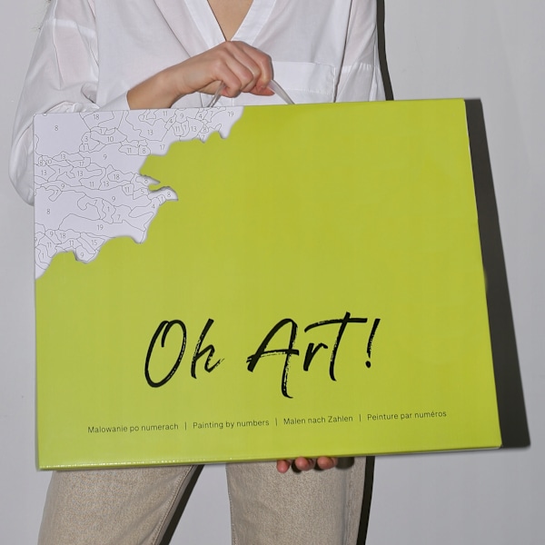 MÅLA EFTER SIFFROR För Barn Tavla Måla Efter Siffror med Ram Oh Art! | CDON