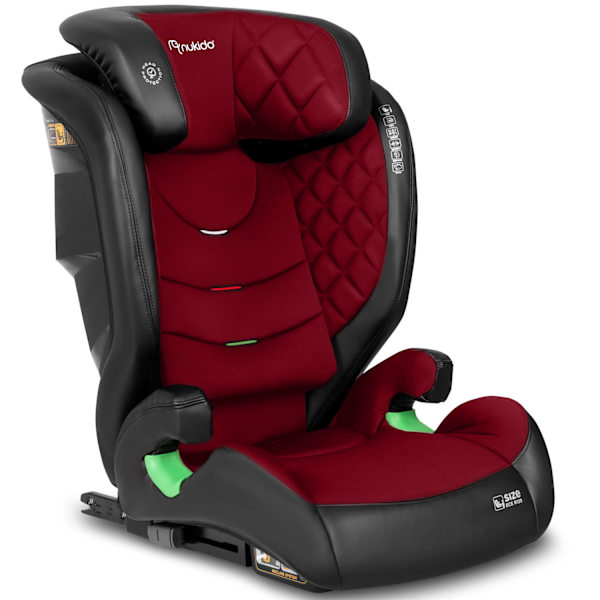 Nukido Louis Turvaistuin Musta ja Punainen 15-36 kg ISOFIX | CDON