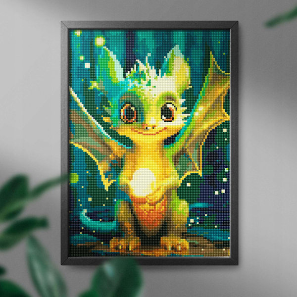 DIAMANTMÅLNING 5D med RAM Diamantbroderi 30x40 Mosaik För Barn Oh Art ...