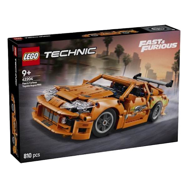 LEGO Technic 42204 Snabb och Rasande Toyota Supra MK4 9+ (810 bitar) | CDON